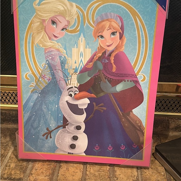 Art | Frozen Character Poster With Elsa Anna And Olaf | Poshmark
